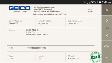 Insurance Card Templates