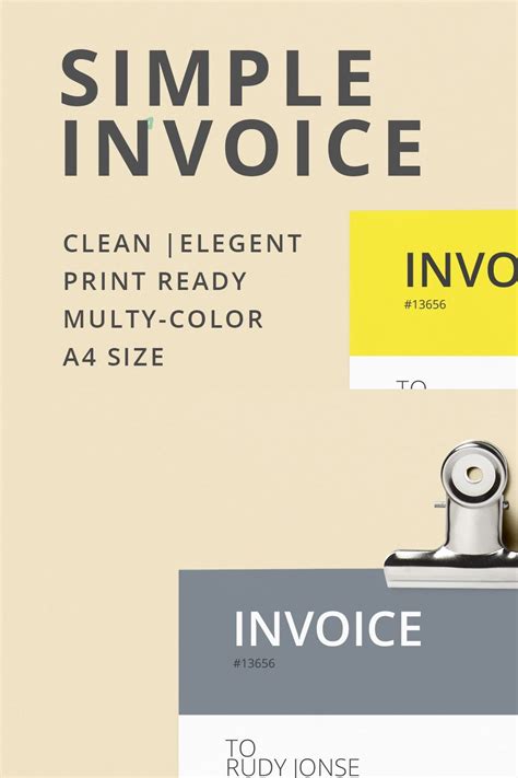 Simple Invoice Invoice Template MasterBundles
