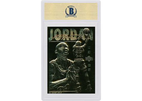 Michael Jordan 1995 Upper Deck 23 Kt Gold Foil Baseballbasketball Back