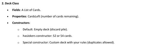 Need Help With Coding This Deck Class On C ﻿i