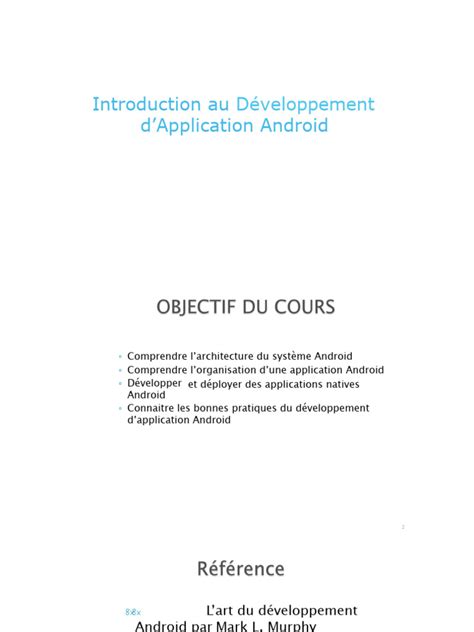 Chapitre1 Pdf Android Système Dexploitation Java Langage De