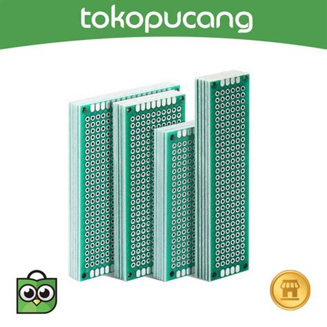 Jual Pcb Lubang Dot Matrix Thru Hole Double Layer Pcb Lobang 5x7 Hijau Kab Magelang Toko
