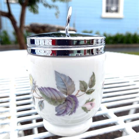 Royal Worcester Vintage Double Egg Coddler Kit 009 Willow Bank Heritage Village