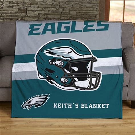 Nfl Philadelphia Eagles Helmet Personalized Blankets