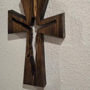 Handmade Wooden Cross Wall Decor Rustic Christian Wall Art Faith