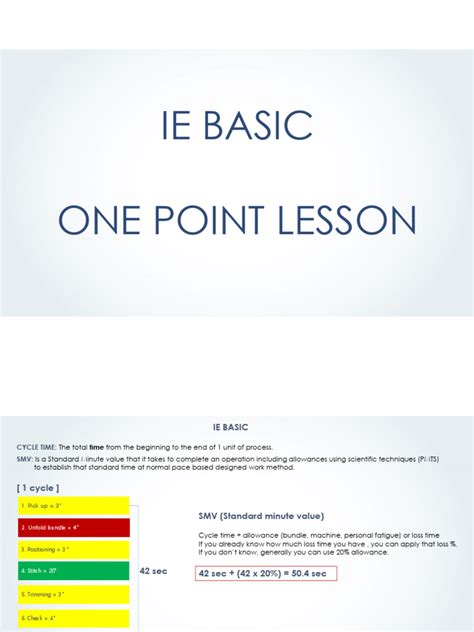 One Point Lesson Ie Basic Pdf