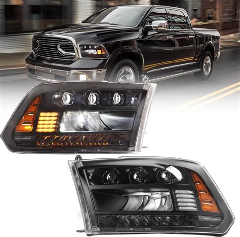 Roxx Conjunto De Faros Delanteros Led Completos Para Dodge Ram