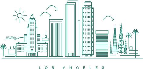Los Angeles Skyline Illustrations Royalty Free Vector Graphics And Clip