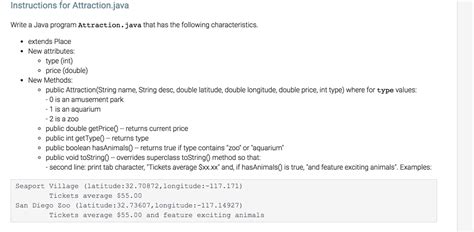 Solved Instructions For Attraction Java Write A Java Program