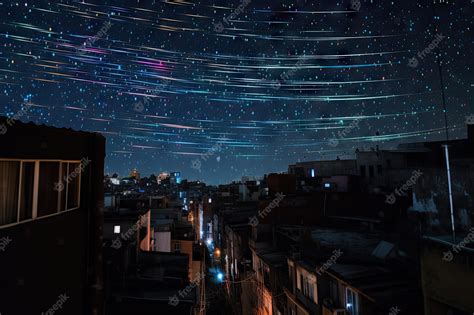 Premium Ai Image A Glitchy Night Sky Filled With Stars And Planets