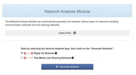 Network Analysis How To Use Communalytic Network Analyzer Communalytic A Computational