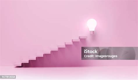 위로 올라가는 계단 전구 빛에 상승하는 계단의 오름차순 계단 사업가 상승 앞으로 성취 진행 방법 3차원 형태에 대한 스톡 사진 및 기타 이미지 Istock