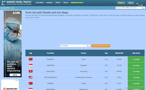 世界港口数据获取 港口数据哪个网站可以查到 csdn博客