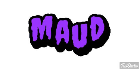 Maud Name Animated  Logo Designs