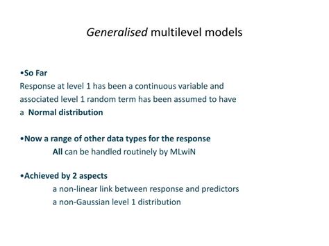 Ppt Multilevel Models For Binary And Ordered Response Data Powerpoint