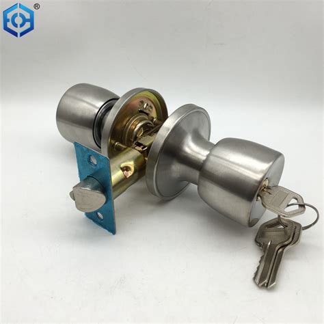 Keyed Door Knob Lock Interior And Exterior Bathroom Doorknob Bedroom Entry Door Knobs With Lock