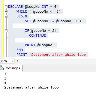 While Loop In SQl Server Dot Net Office