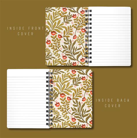 Personalized Spiral Notebook Custom Notebook Women Monogrammed Journal Minimalist Personal