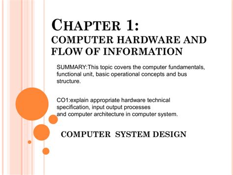 Computer Hardware Information Flow Presentation