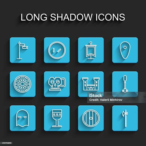 Set Line Executioner Mask Medieval Goblet Flag Round Wooden Shield Halberd Cup From The Skull