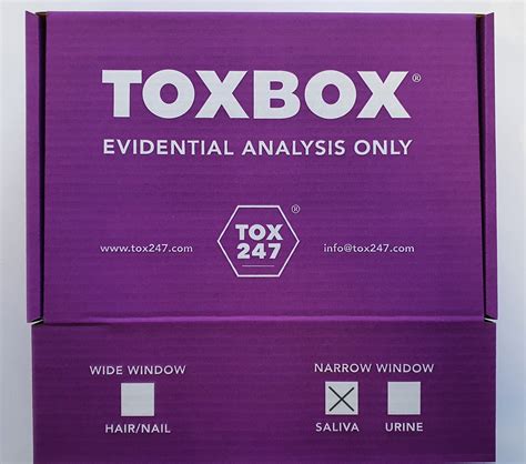 Oral Fluid Narrow Window Confirmed Toxicology Analysis Kits Per Toxbox