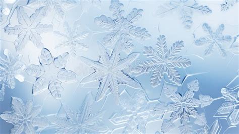 Macro Snowflake Background White Stock Illustration Illustration Of