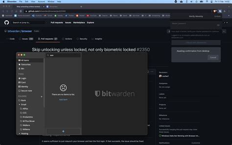 Windows Hello Not Working With Browser Integration · Issue 2351 · Bitwardenclients · Github