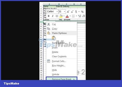 Page Break Error In Excel And Instructions On How To Fix It