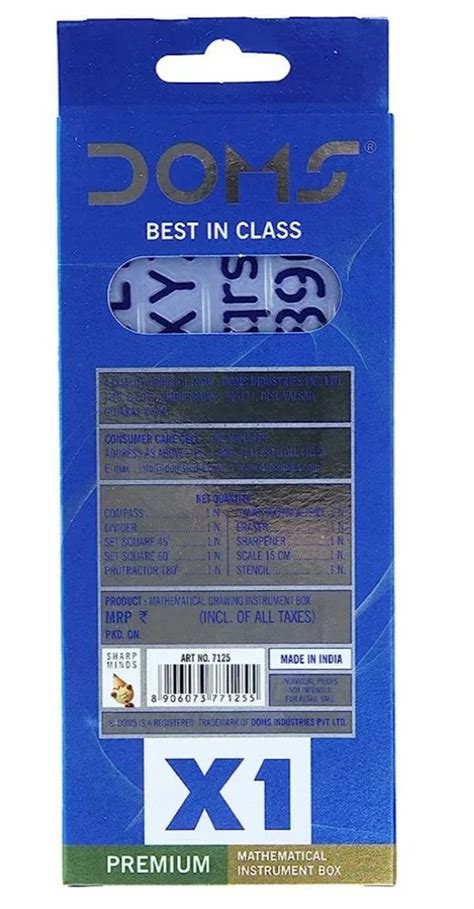 Blue Metal Doms X1 Geometry Box At Rs 130piece In New Delhi Id 2853320565855