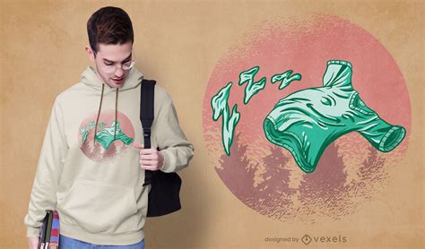 Flying Shirt T Shirt Design Vector Download