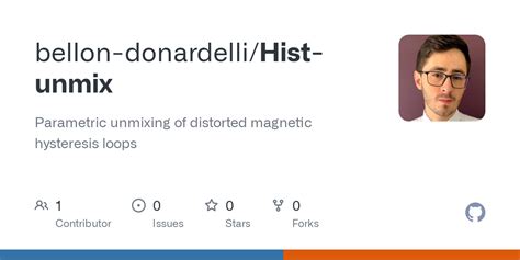 GitHub Bellon Donardelli Hist Unmix Parametric Unmixing Of Distorted Magnetic Hysteresis Loops