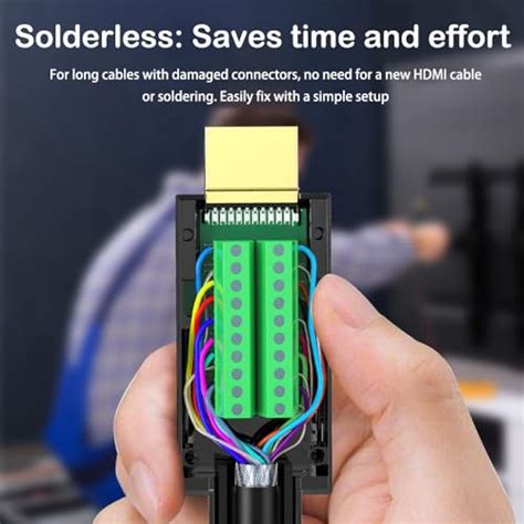 Hdmi 3 In 1 Hdmi Repair Kit Include Hdmi Solderless Adapter Hdmi Male Treedix Official