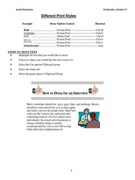 Formatting Assignment Justin Mortensen Pdf Suit Clothing Fashion