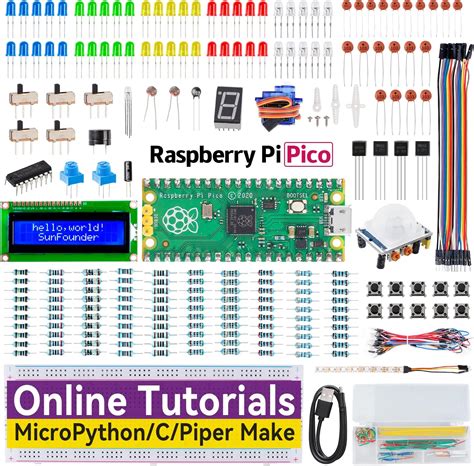 Amazon.com: GeeekPi Ultimate Kit for Raspberry Pi Pico W with Headers, Detailed Tutorials ...