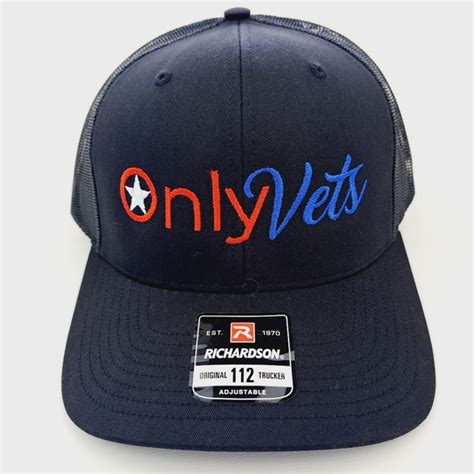 Yupoong Accessories Only Vets Mens Veteran Hat Low Profile Curved