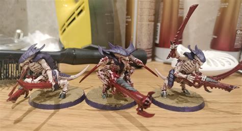 Finished Up A Winged Tyranids Prime With Its Unit Of Warriors Think I