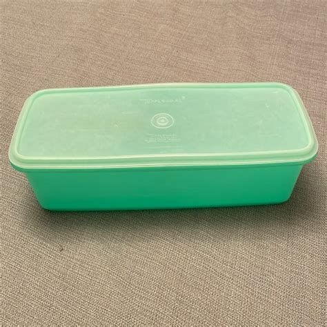 Tupperware Kitchen Vintage Green Tupperware 3 Pcs Vegetable Crisper