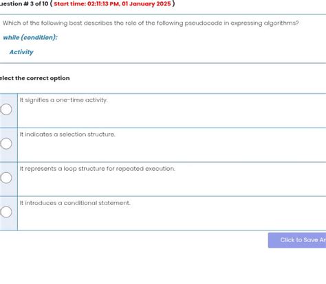 question 3 of 10 start time 021113 pm 01 january 2025 which of the following best describes