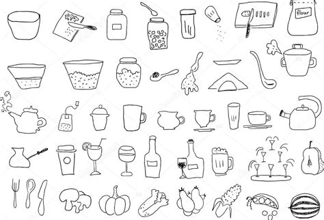 Kitchen Doodles — Stock Vector © Orfeev 38105419