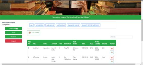 Library Management System Project In Angular JS Source Code