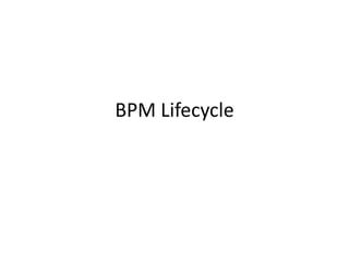 Bpm Lifecycle Ppt PPTX