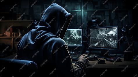 Premium Ai Image Portrait Of Anonymous Robotic Hacker Concept Of