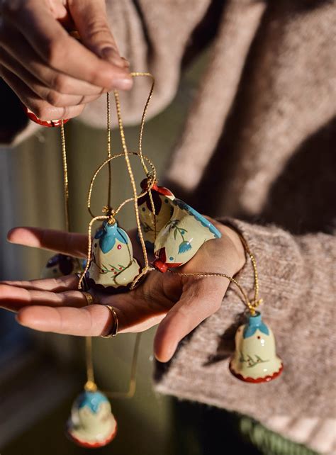 Hand Painted Bell Garland Rowen And Wren