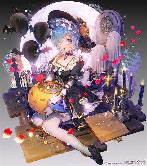 Apple Caramel Re Zero Kara Hajimeru Isekai Seikatsu Rem Re Zero Artist Revision Halloween