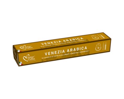 Cápsulas Café Alumínio Nespresso Venezia Arabica Italian Coffee 10 Un