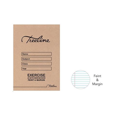 Treeline College A4 72pg Exercise Book Unruled