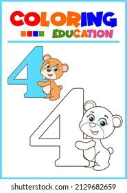 Coloring Page Outline Cartoon Coloring Pages Stock Illustration