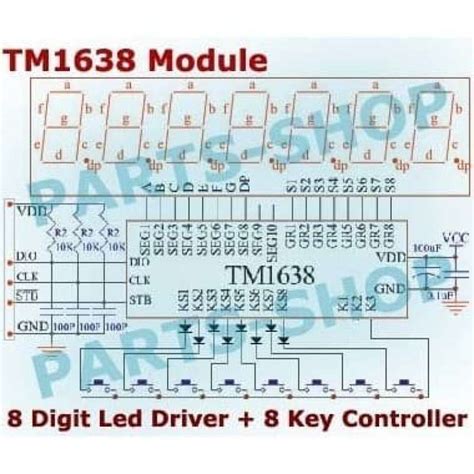 Jual Tm Trainer Module I O Input Output Bit Digit Segment Led Key Di Seller Eazyfast