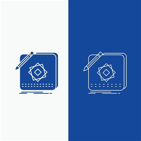 design app logo application design line and glyph web button in