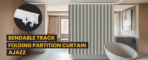 Room Divider Curtain Sets With Flexible Ceiling Track